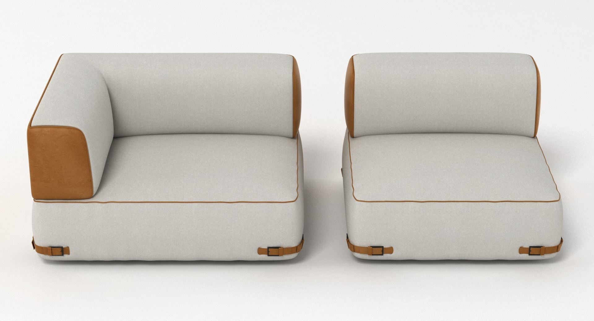Fendi Soho Sofa Set 3d Max