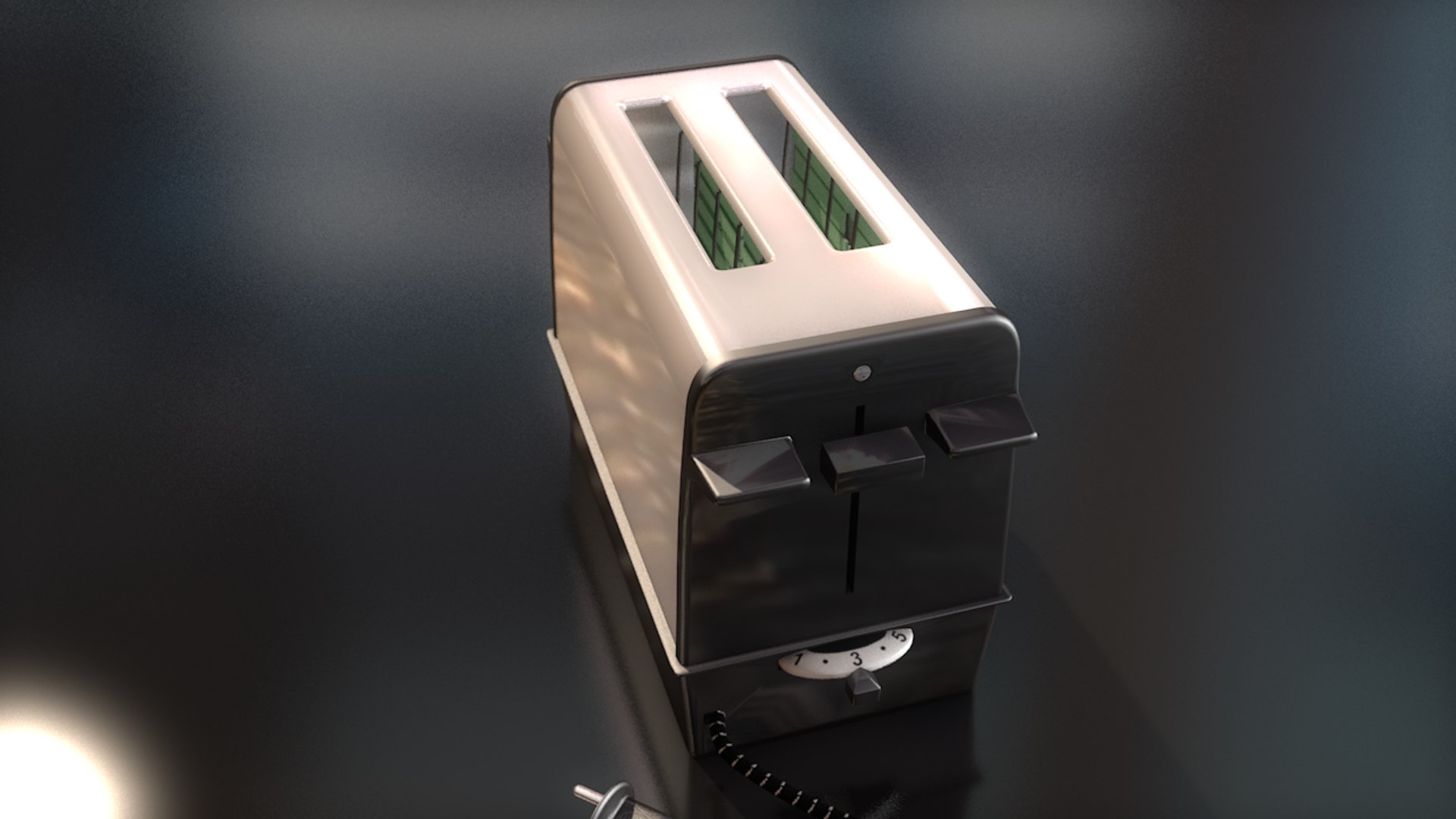 3D Model Retro Eletric Toaster - TurboSquid 1443260