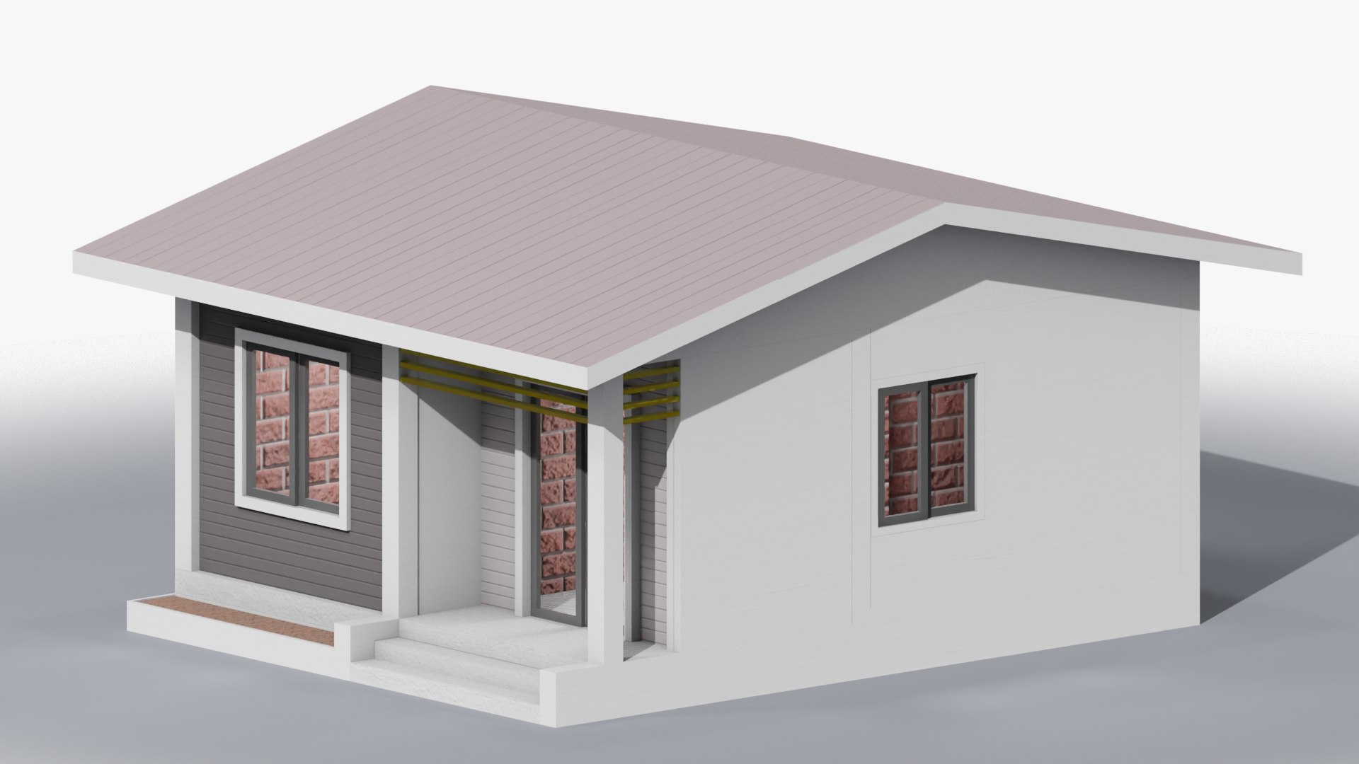House 03 42m2 3D model - TurboSquid 1974838