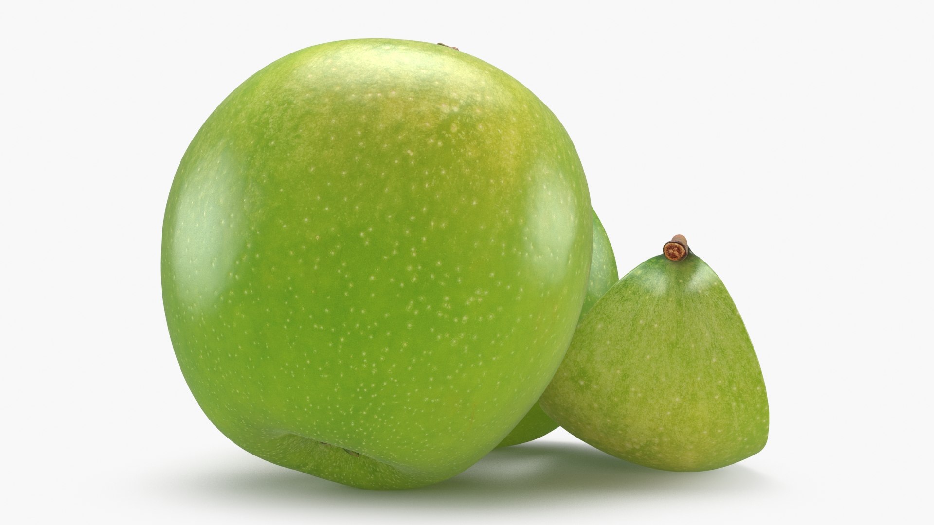 3D Green Apples V1 02 Model - TurboSquid 2055668