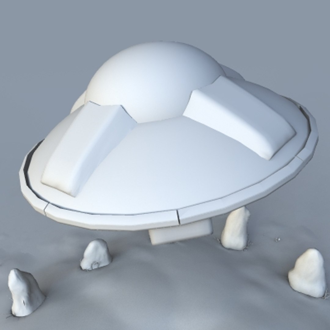 3d Ancient Stone Circle Ufo Model
