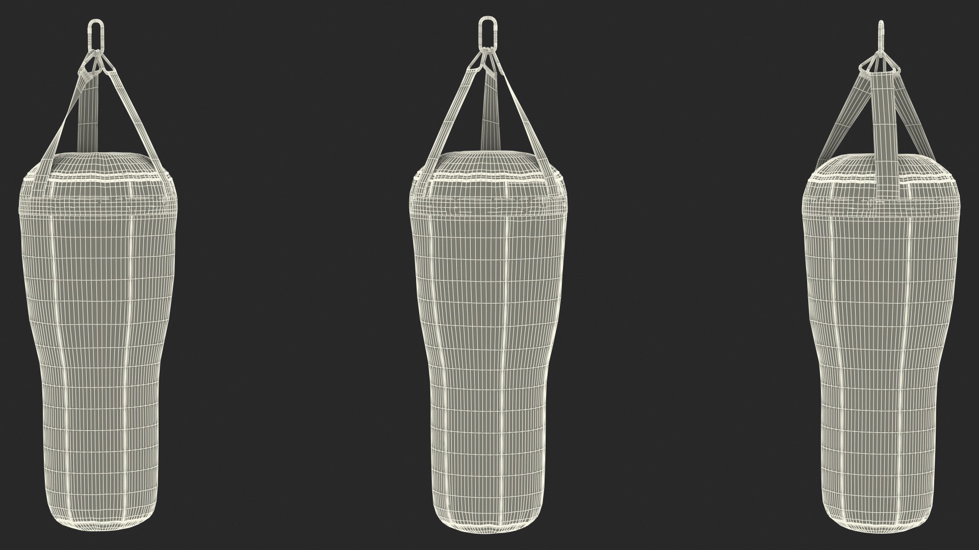 3D Model Angle Boxing Heavy Bag Yellow And Black - TurboSquid 1958438