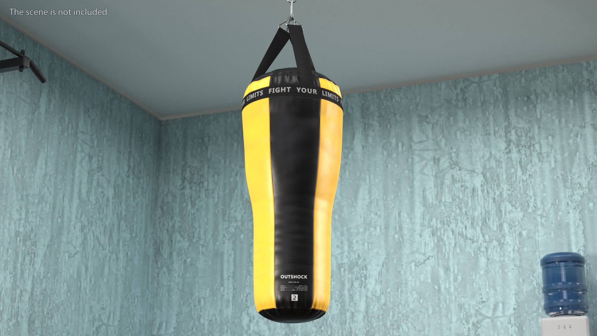 3D Model Angle Boxing Heavy Bag Yellow And Black - TurboSquid 1958438