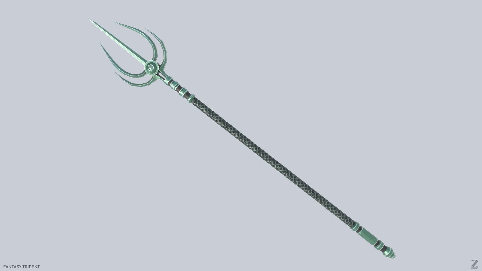 Fantasy Trident 3D Model - TurboSquid 2237319