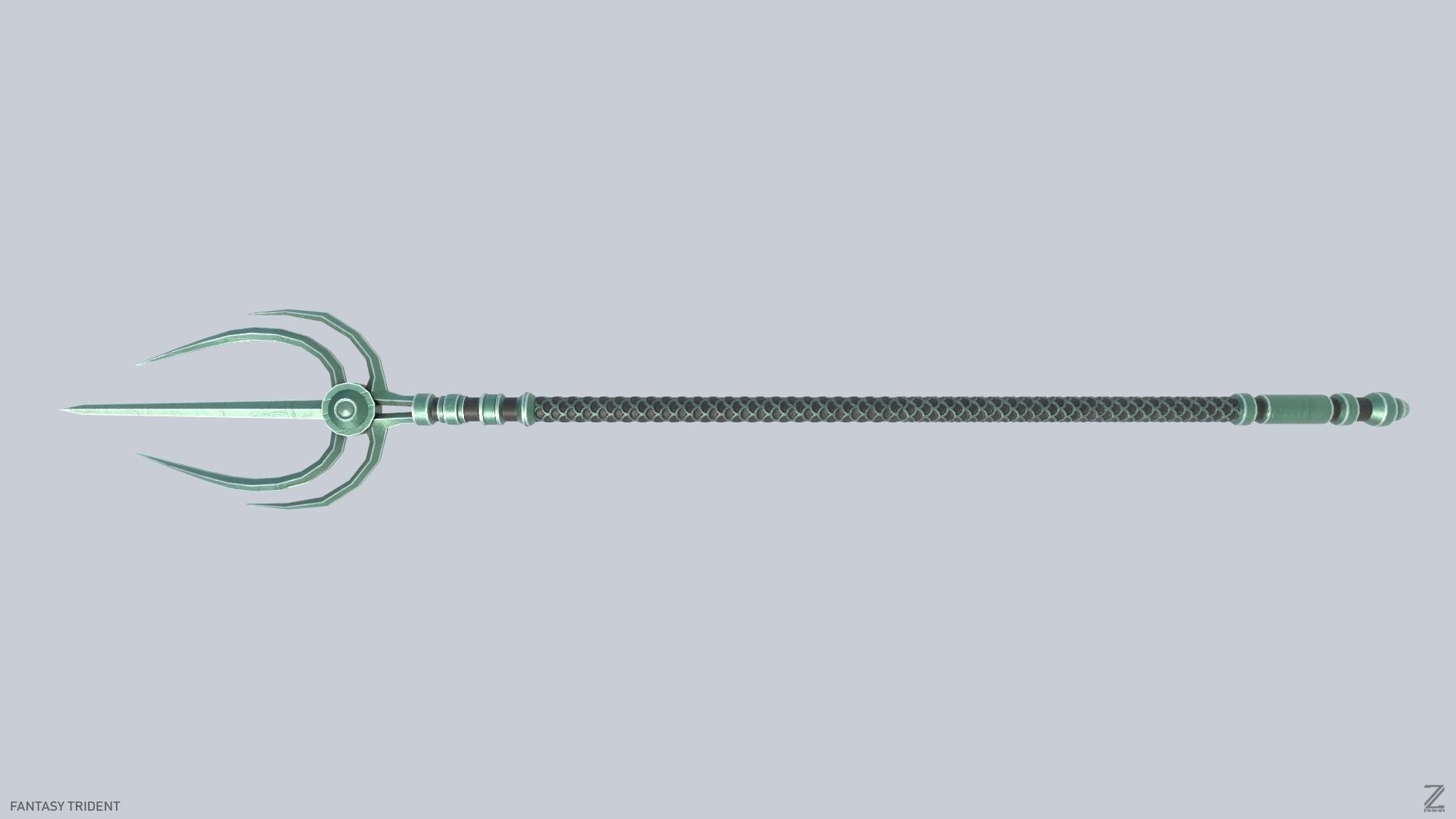 Fantasy Trident 3D Model - TurboSquid 2237319