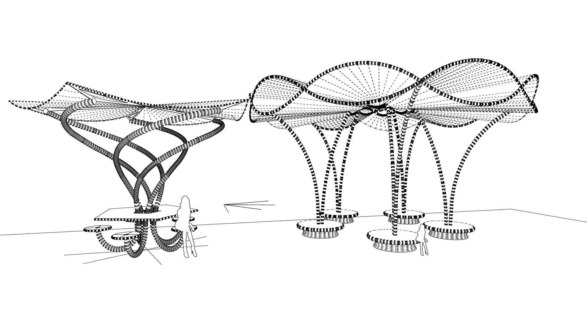 3D Model Tensile Structures Collection -A7 - TurboSquid 2385522