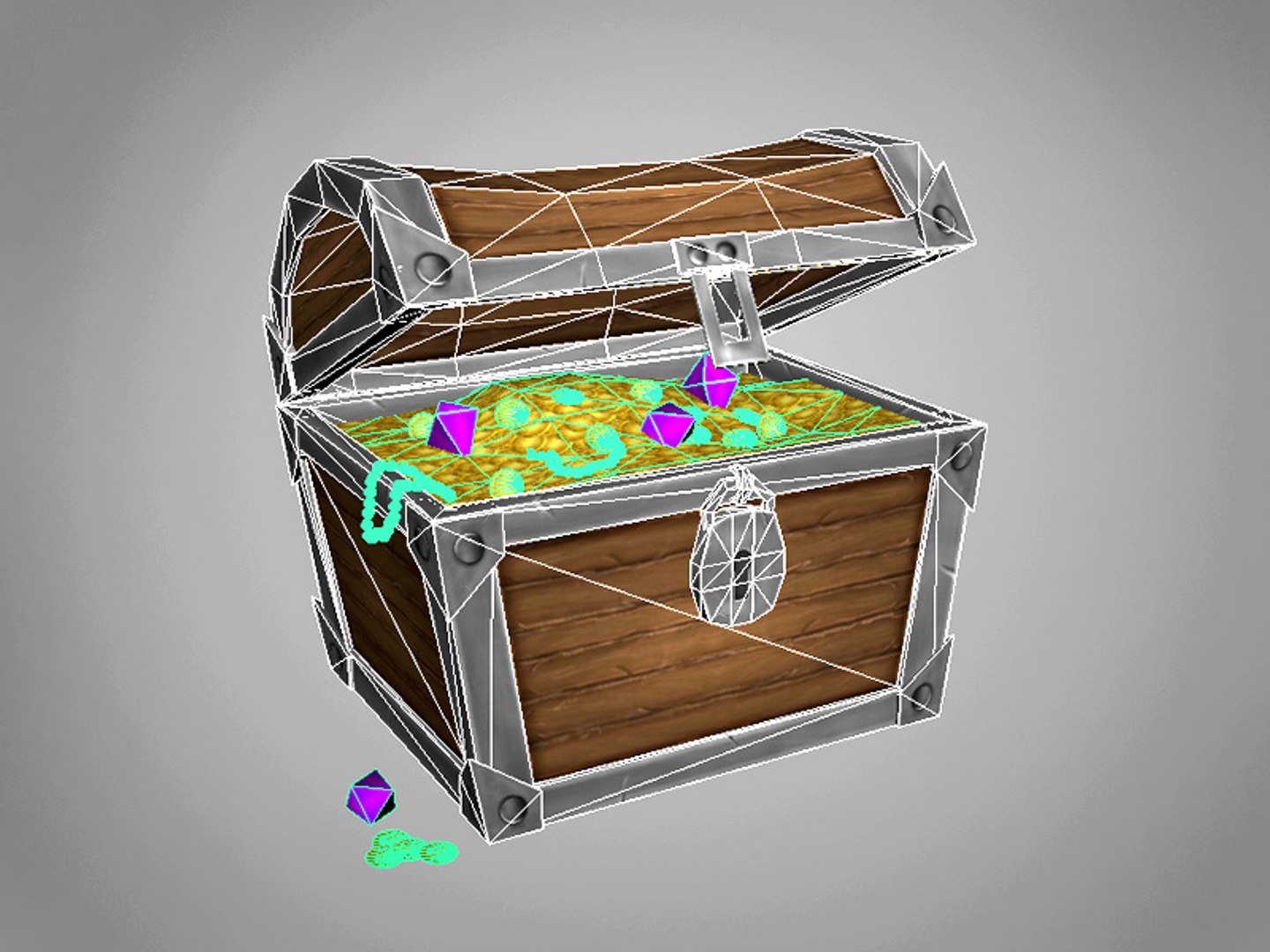 3d Treasure Chest Model