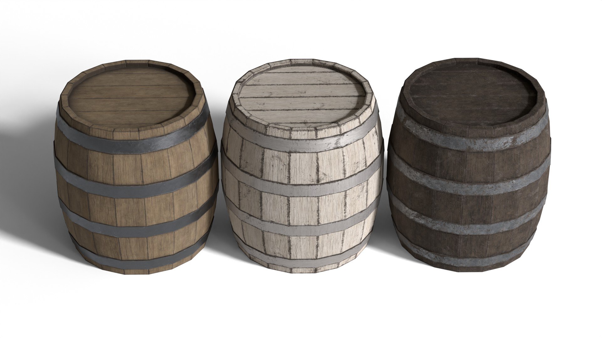 Wooden Barrels Pack 3D - TurboSquid 2012715