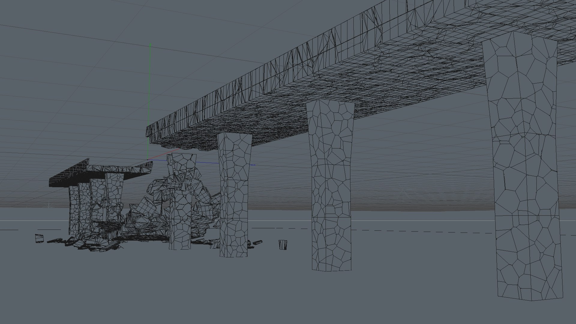 Bridge Collapse 3 Animations 3D Model - TurboSquid 1528295