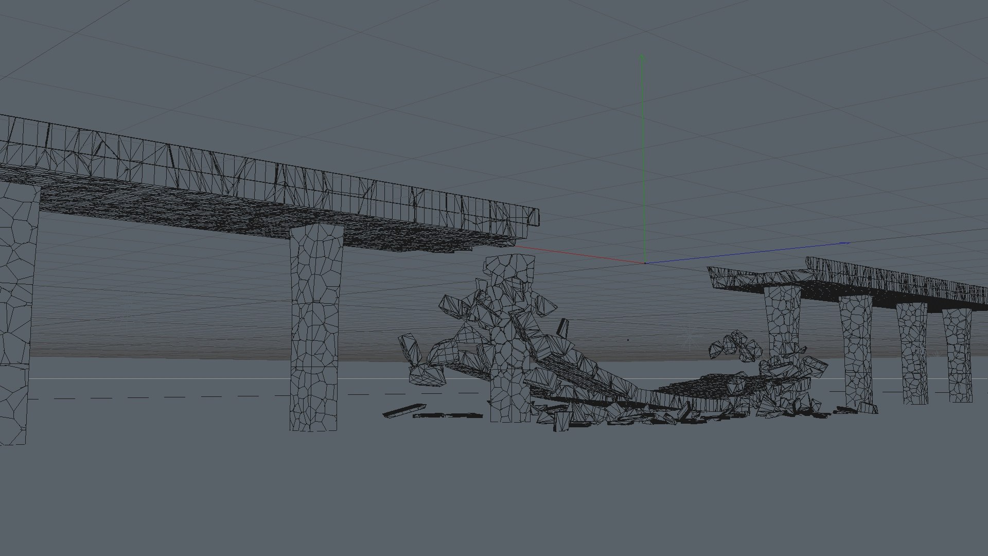 Bridge Collapse 3 Animations 3D Model - TurboSquid 1528295