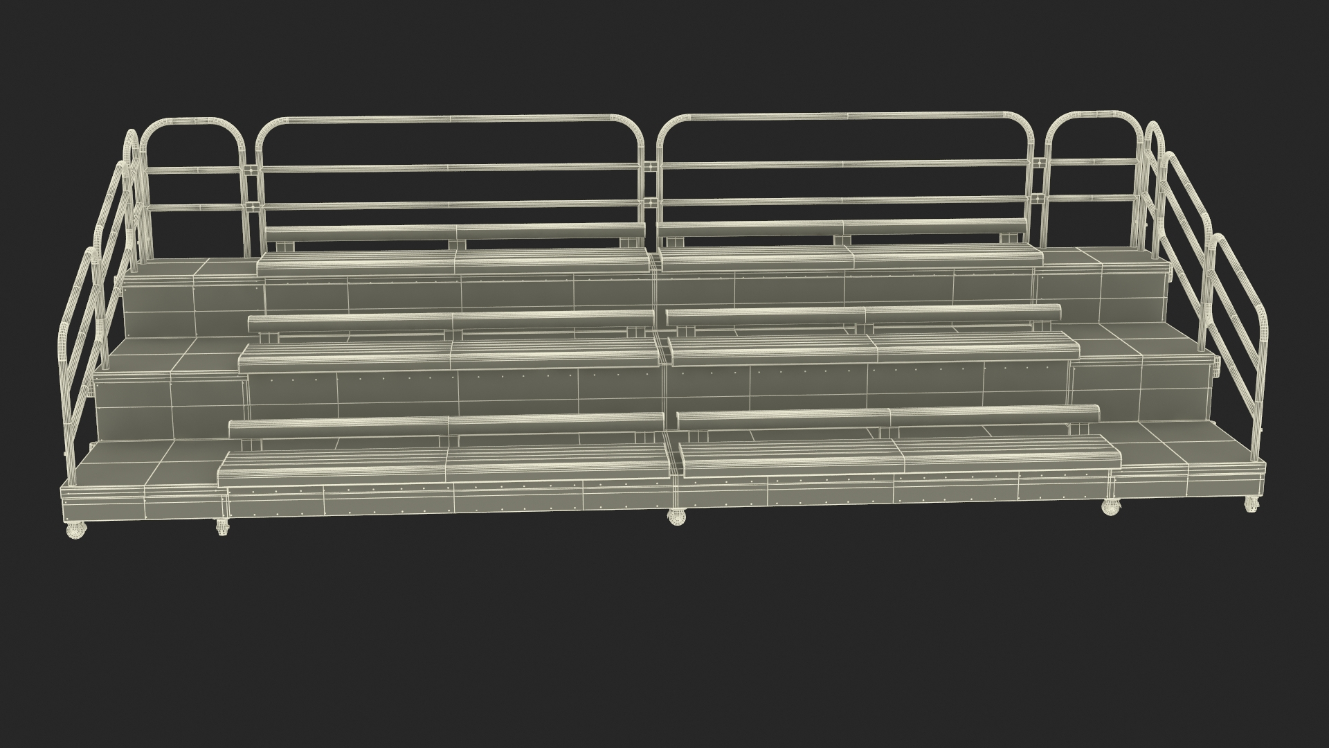 Seating Portable Grandstand 3D Model - TurboSquid 1975159