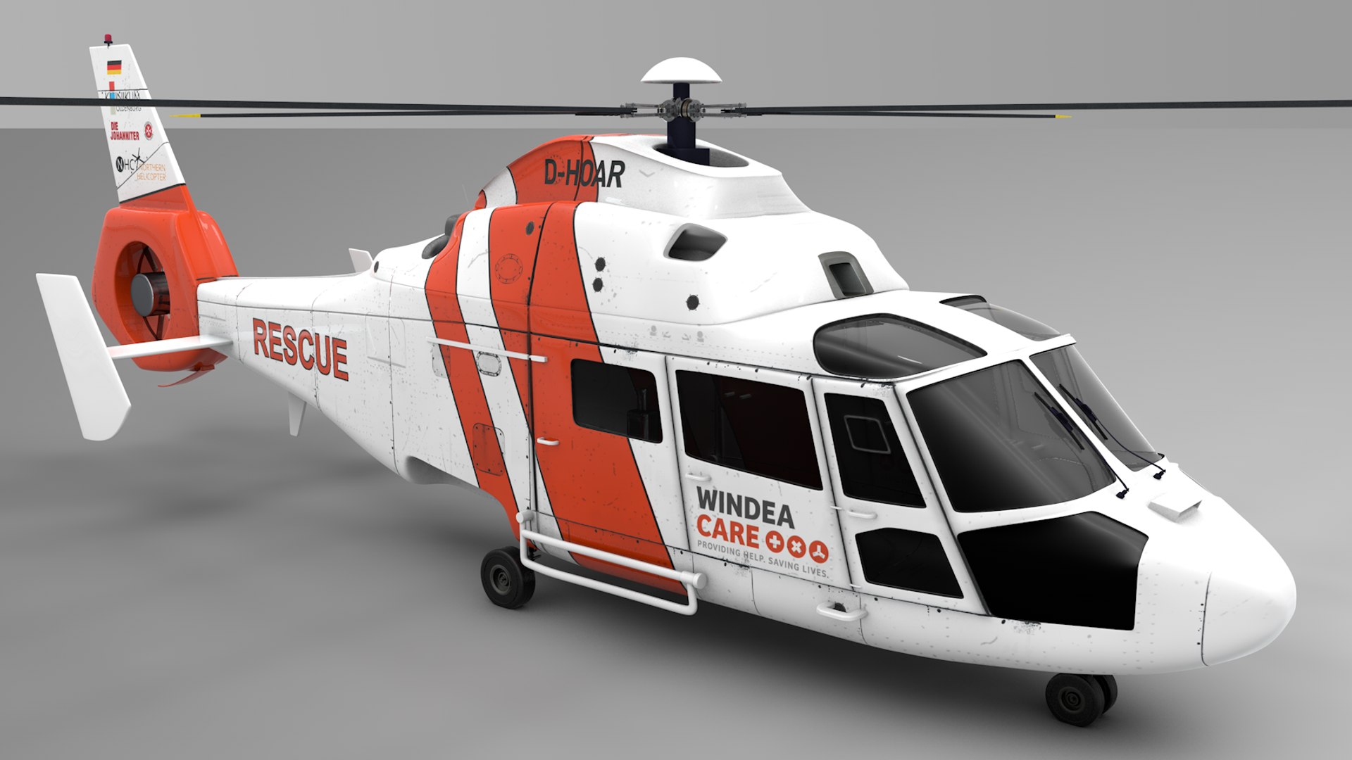 3D model northern helicopter nhc rescue - TurboSquid 1536307