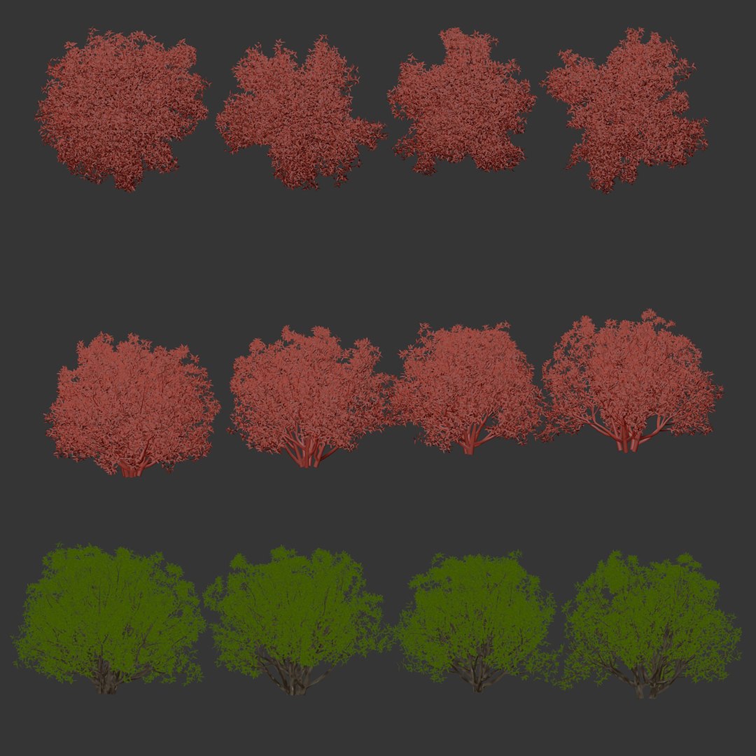 3D Bushes collection vol 191 model - TurboSquid 2035060