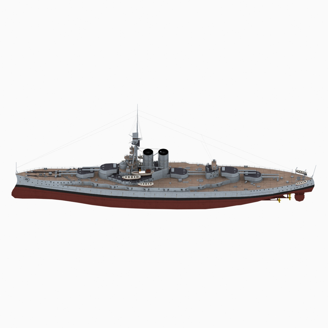 Hms Erin Battleship Royal Navy 3D Model | 1146670 | TurboSquid