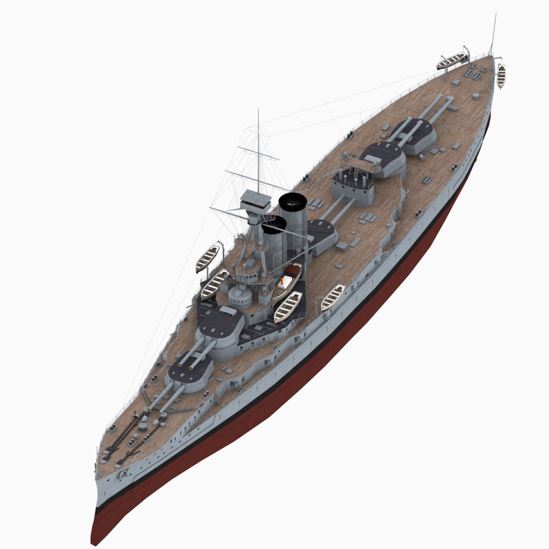 Hms Erin Battleship Royal Navy 3D Model | 1146670 | TurboSquid