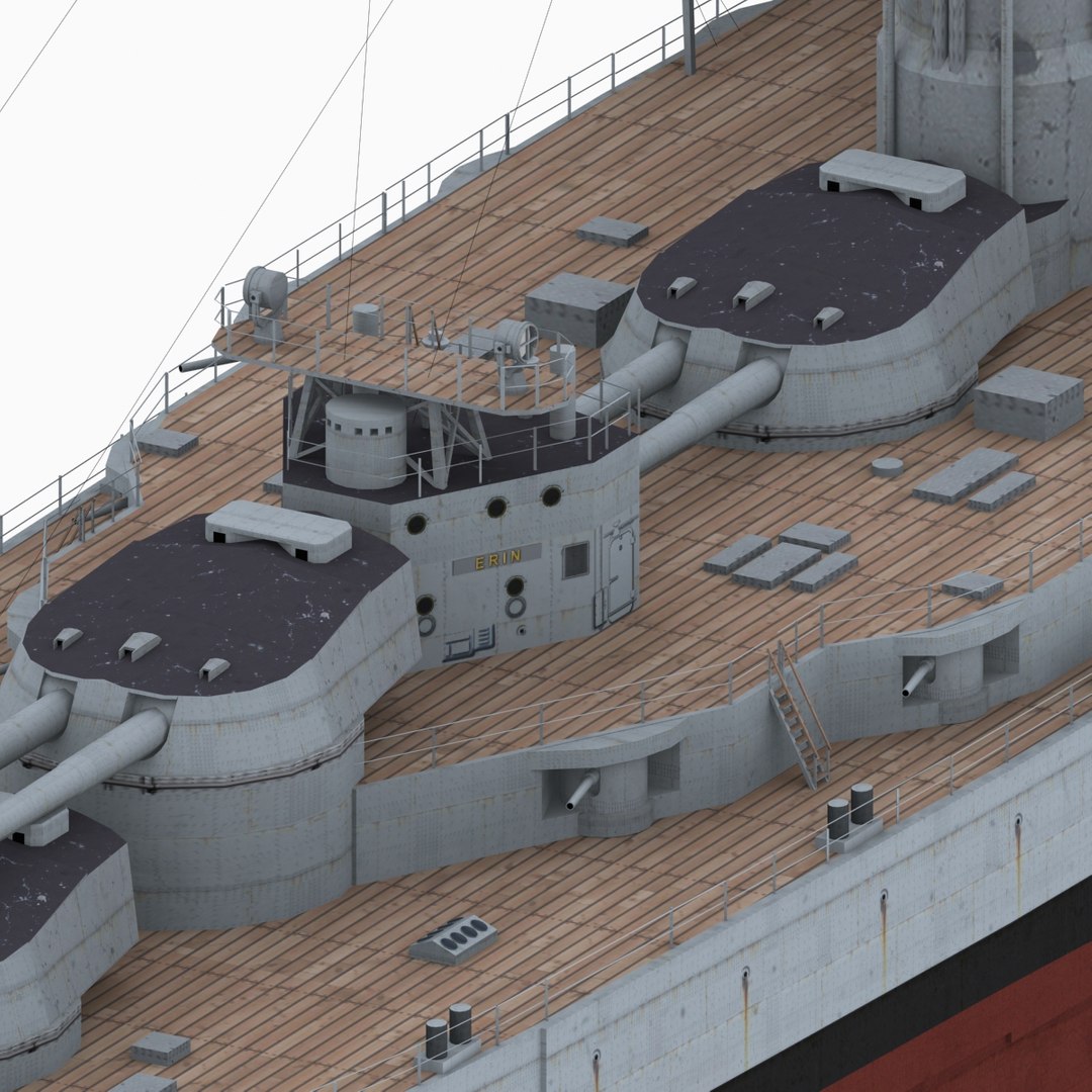 Hms Erin Battleship Royal Navy 3D Model | 1146670 | TurboSquid