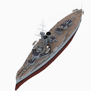 3D hms canada battleship royal navy model | 1146671 | TurboSquid