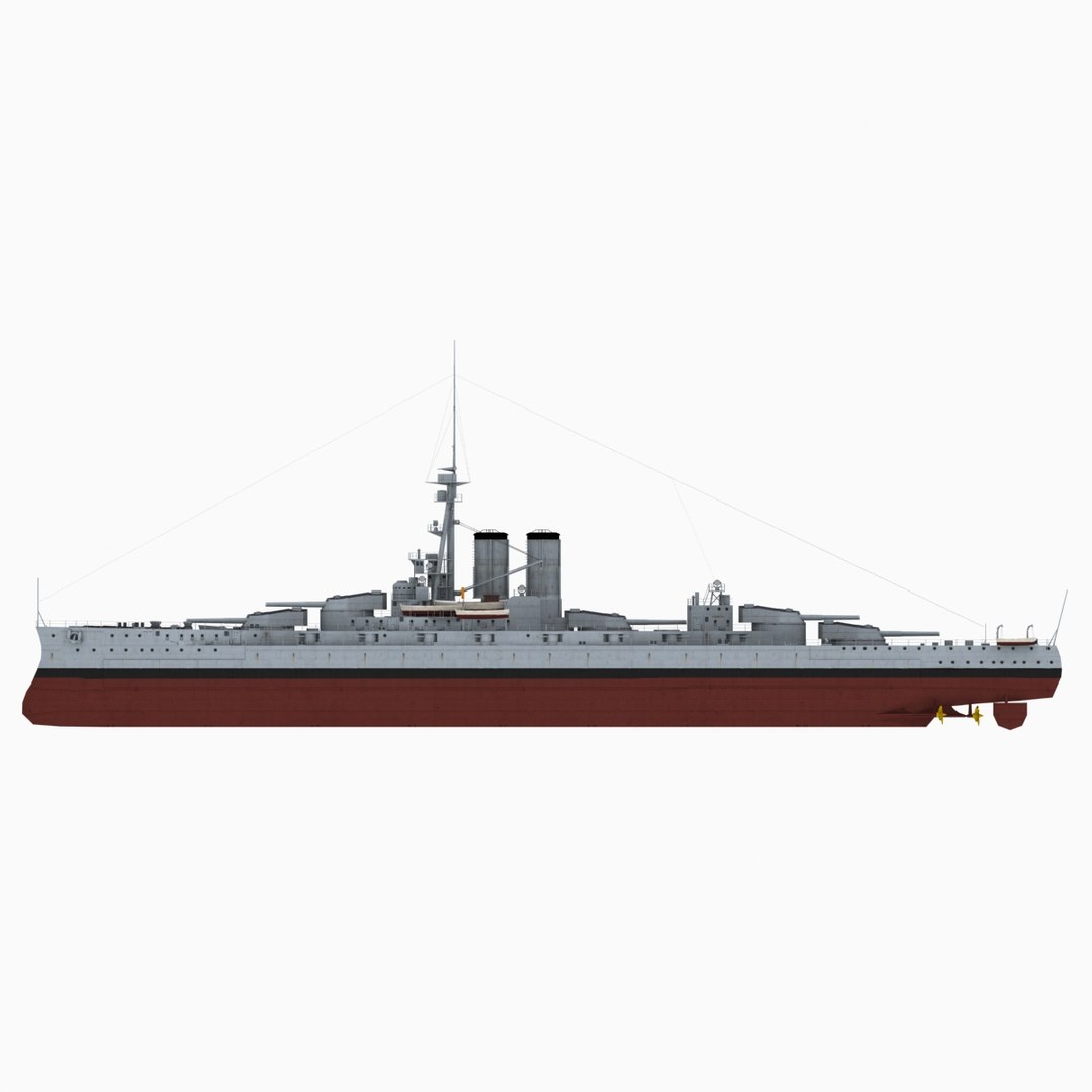 Hms Erin Battleship Royal Navy 3D Model | 1146670 | TurboSquid