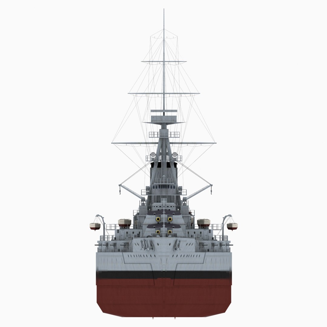 Hms Erin Battleship Royal Navy 3D Model | 1146670 | TurboSquid