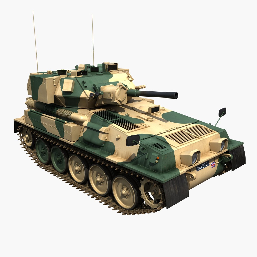 Fv101 Battle Tank Rig 3d Max
