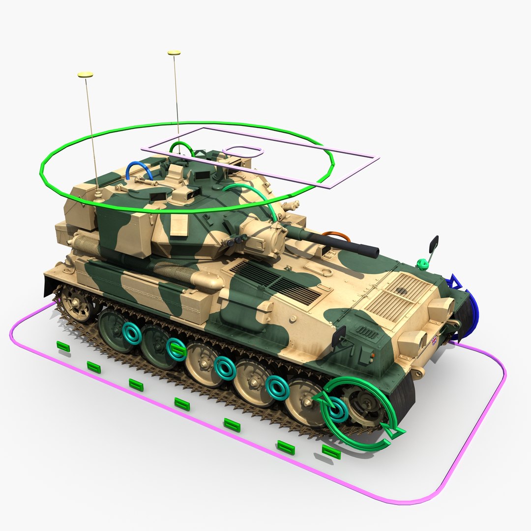 Fv101 Battle Tank Rig 3d Max