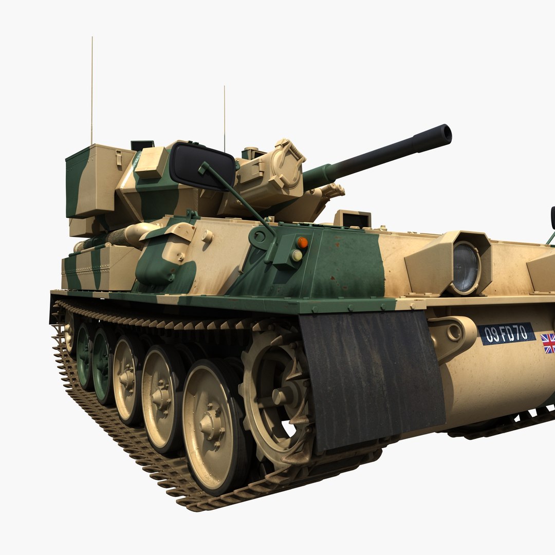 Fv101 Battle Tank Rig 3d Max