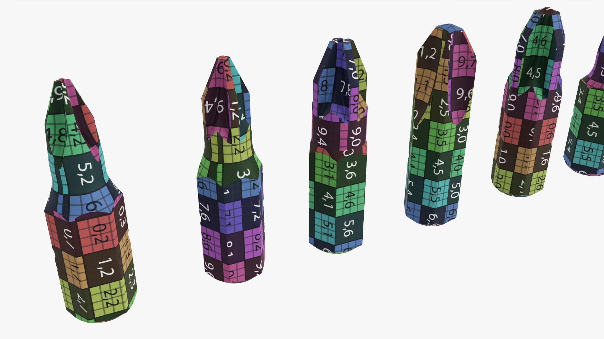 3D Screwdriver Bit Set - TurboSquid 1725341