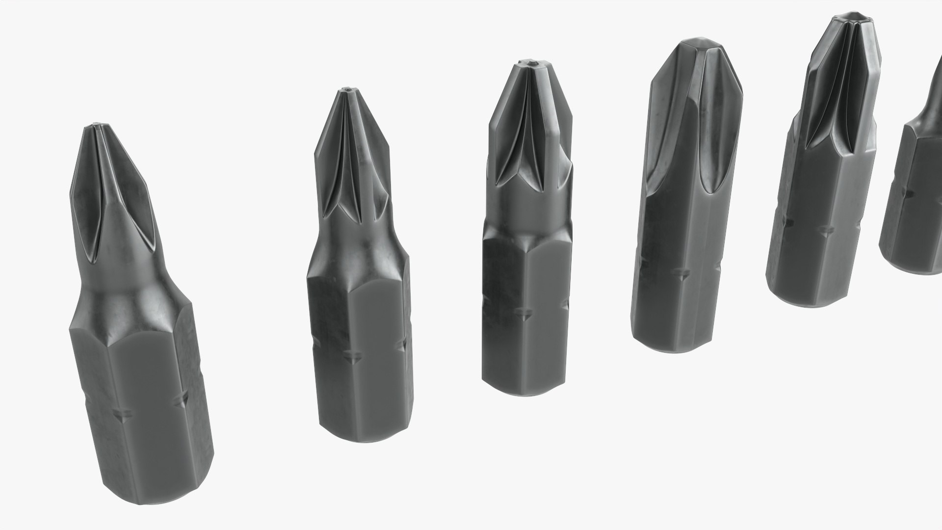 3D Screwdriver Bit Set - TurboSquid 1725341