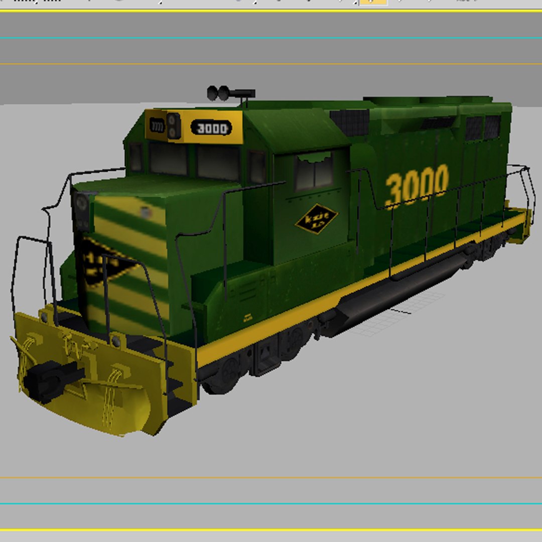 EMD GP40 With Cargo Carriages 3D Model - TurboSquid 2101993