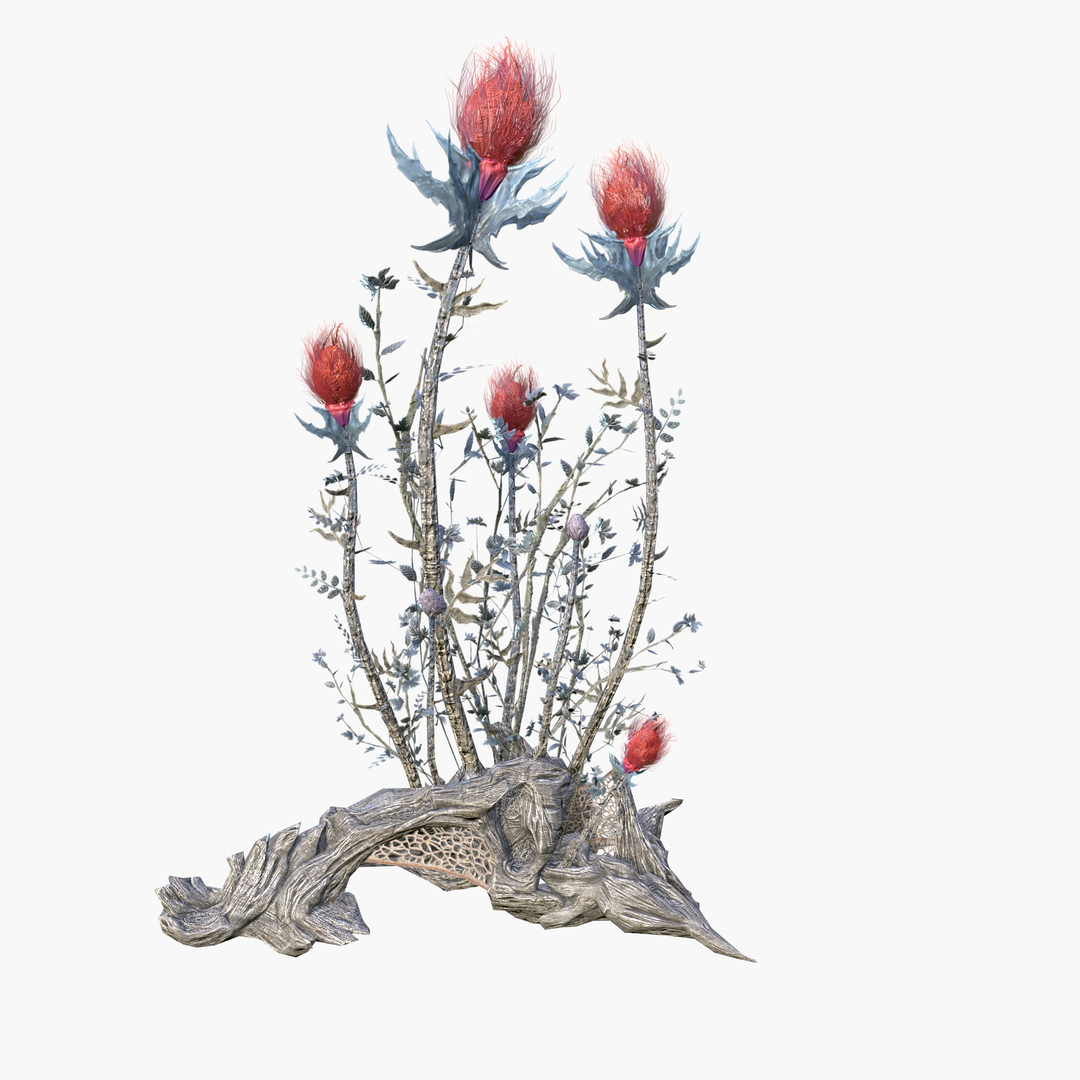 Alien Plant Flower vegetation game asset foliage 3D model 3D model ...