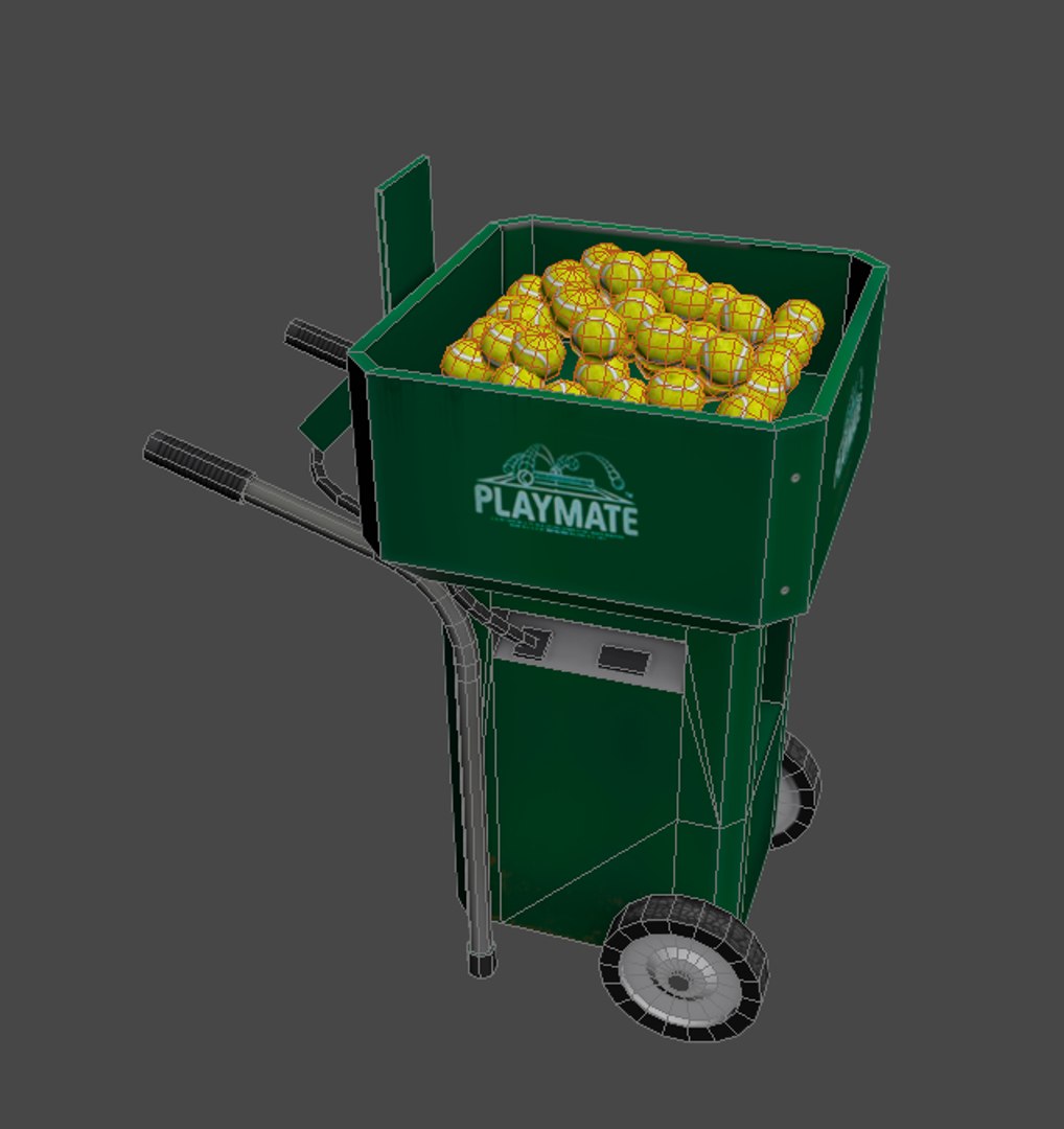 3d model tennis ball machine