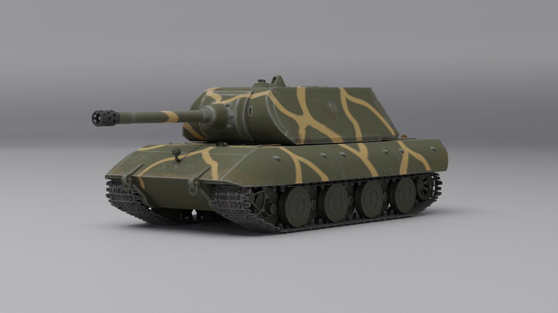3D E-100 German Super Heavy Tank Model - TurboSquid 2170743