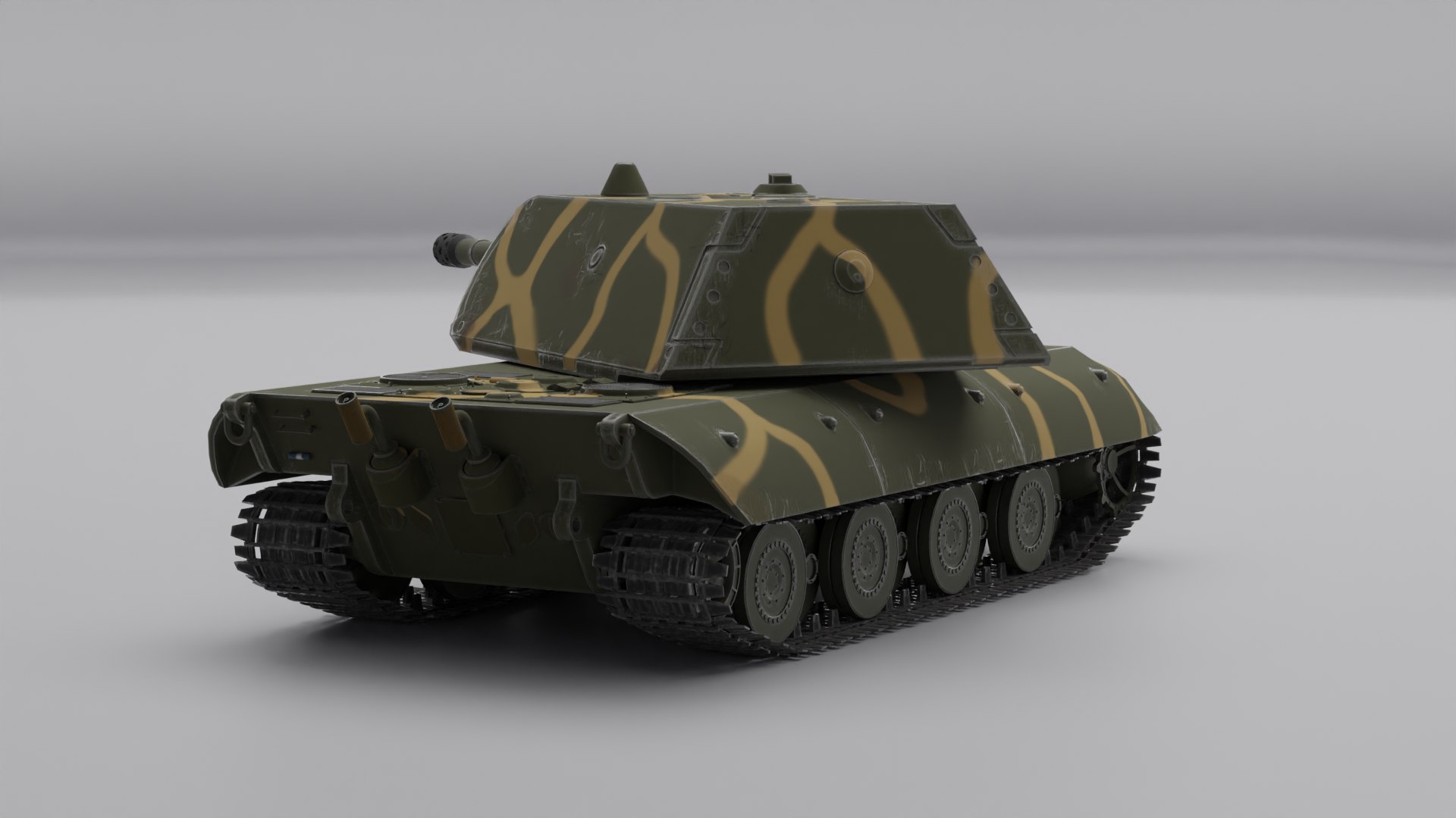 3D E-100 German Super Heavy Tank Model - TurboSquid 2170743