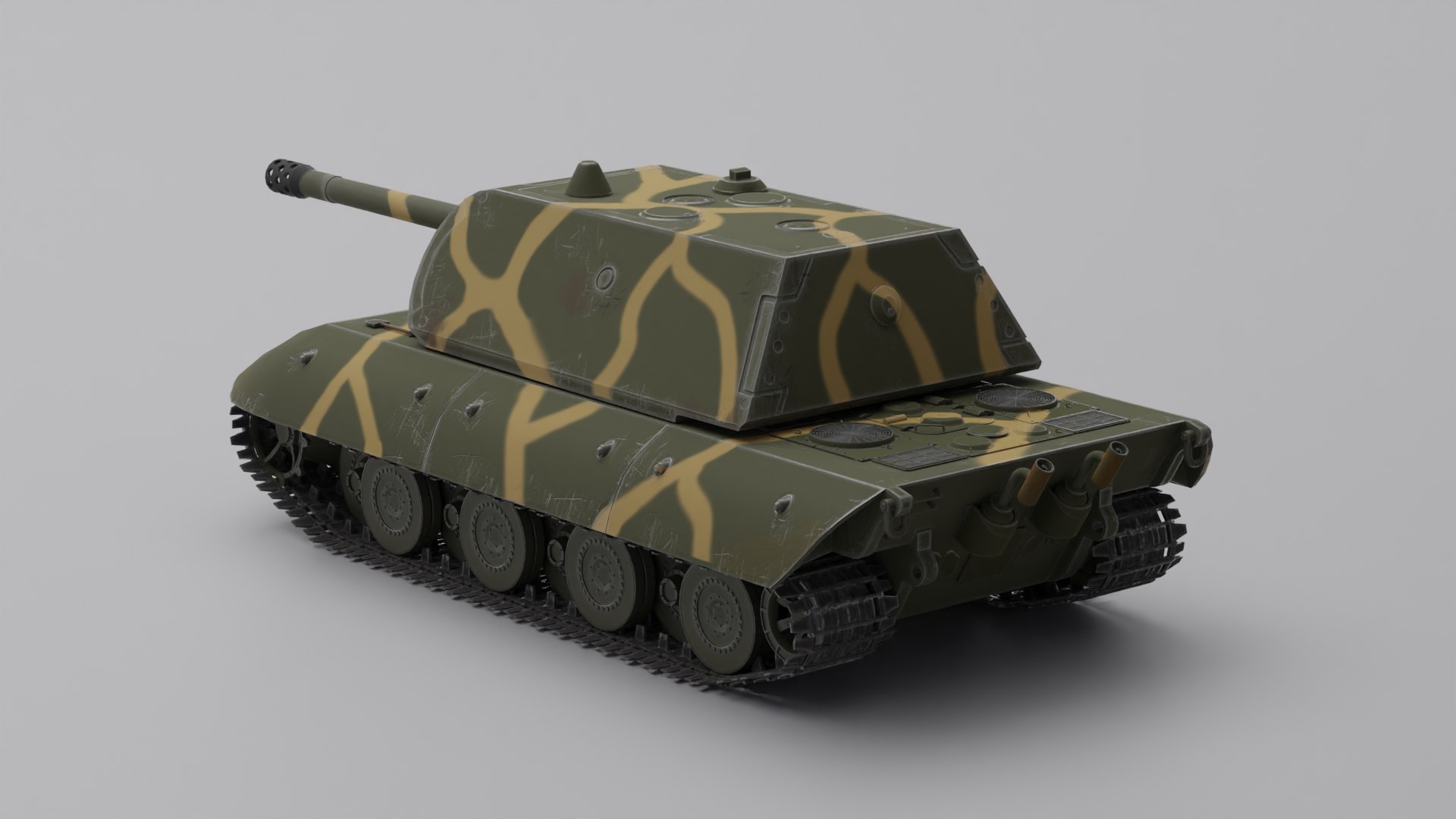3D E-100 German Super Heavy Tank Model - TurboSquid 2170743