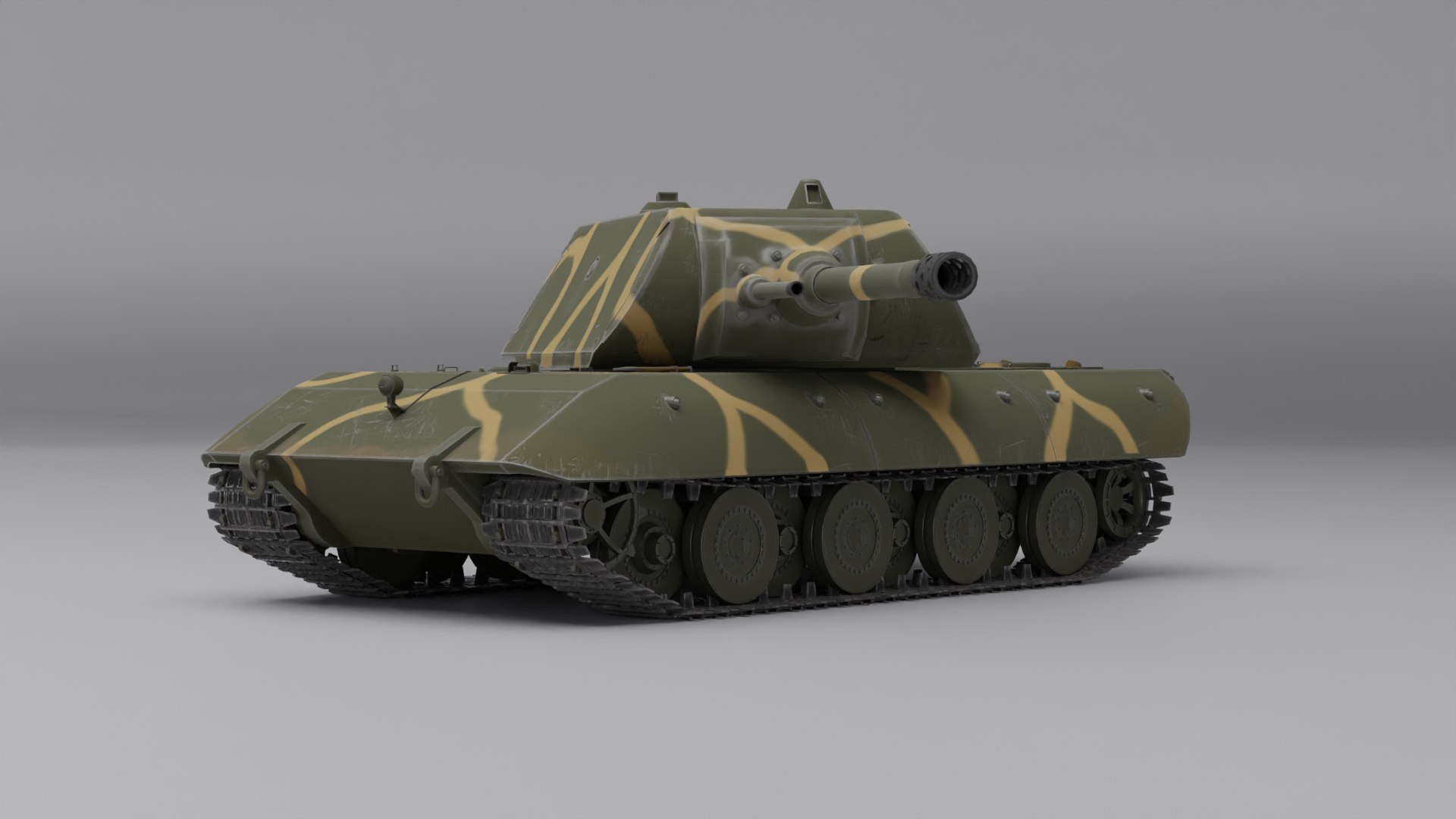 3D E-100 German Super Heavy Tank Model - TurboSquid 2170743