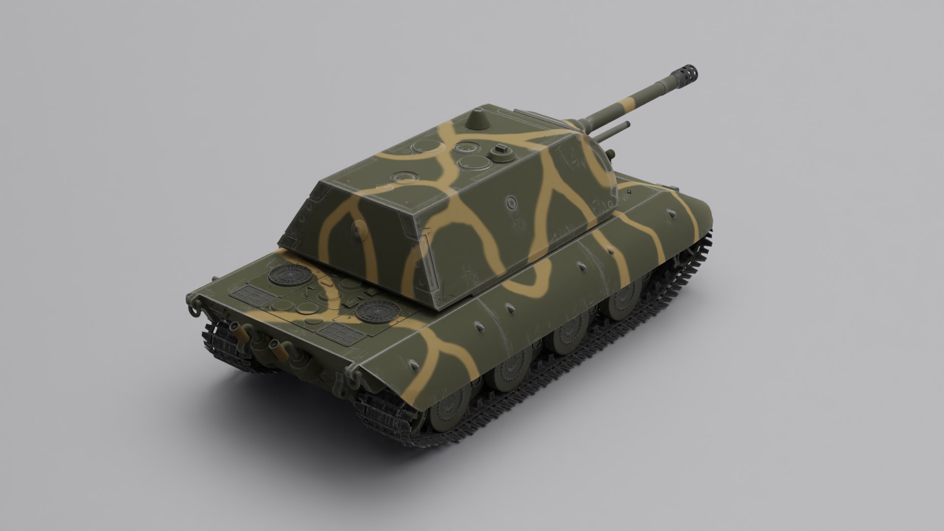 3D E-100 German Super Heavy Tank Model - TurboSquid 2170743