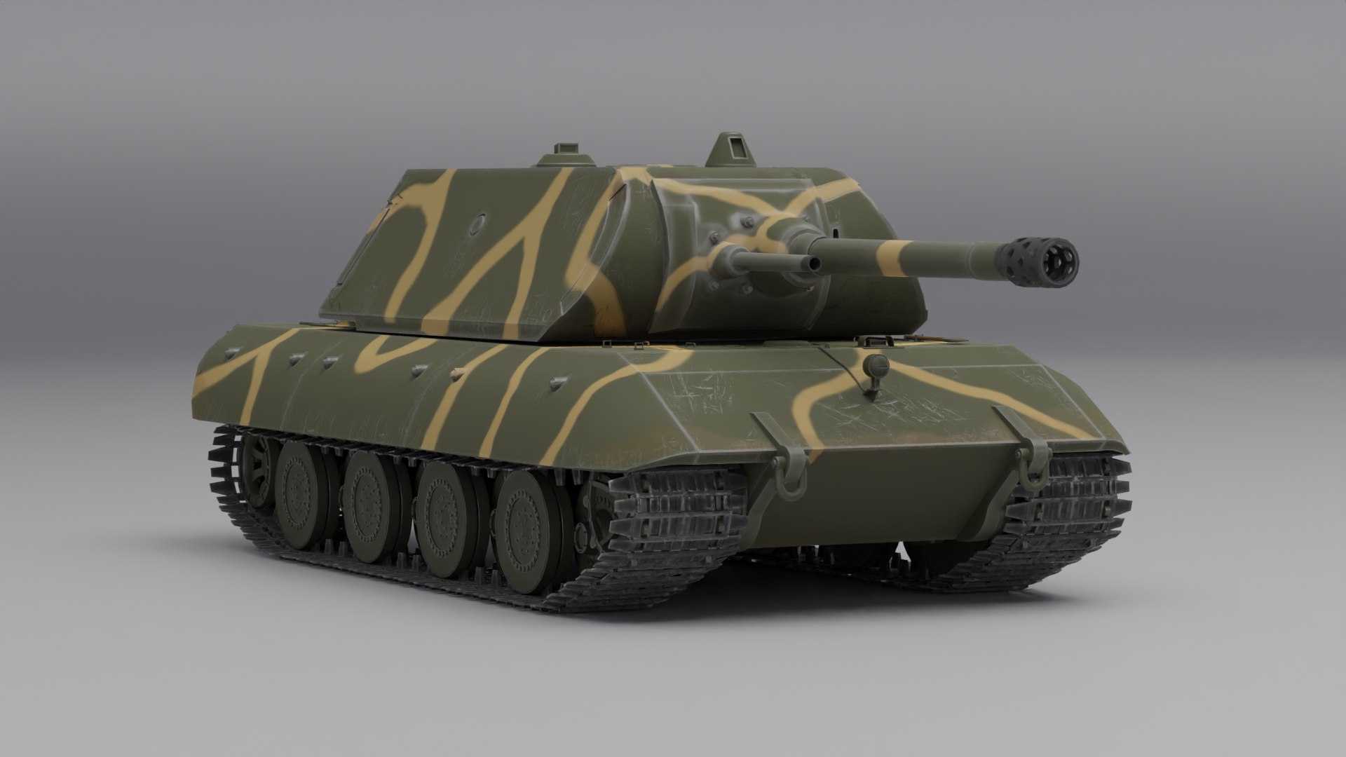 3D E-100 German Super Heavy Tank Model - TurboSquid 2170743