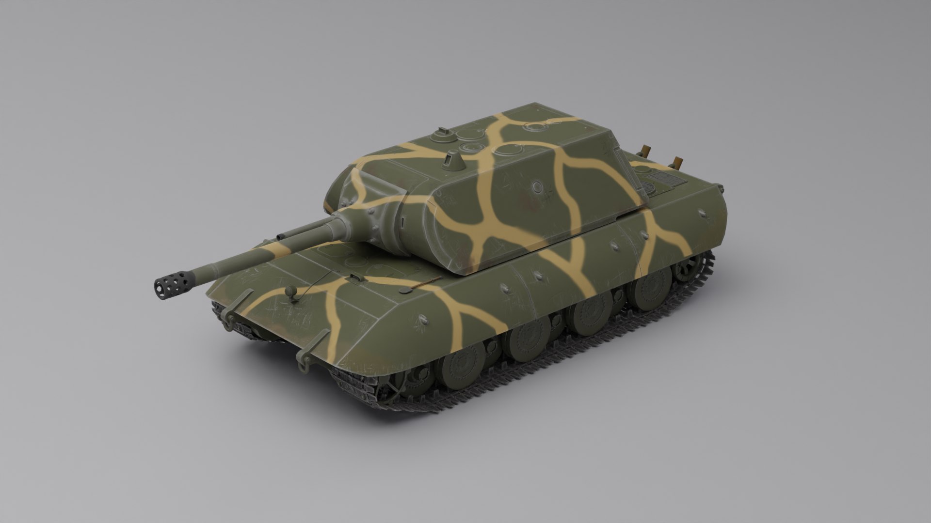 3D E-100 German Super Heavy Tank Model - TurboSquid 2170743