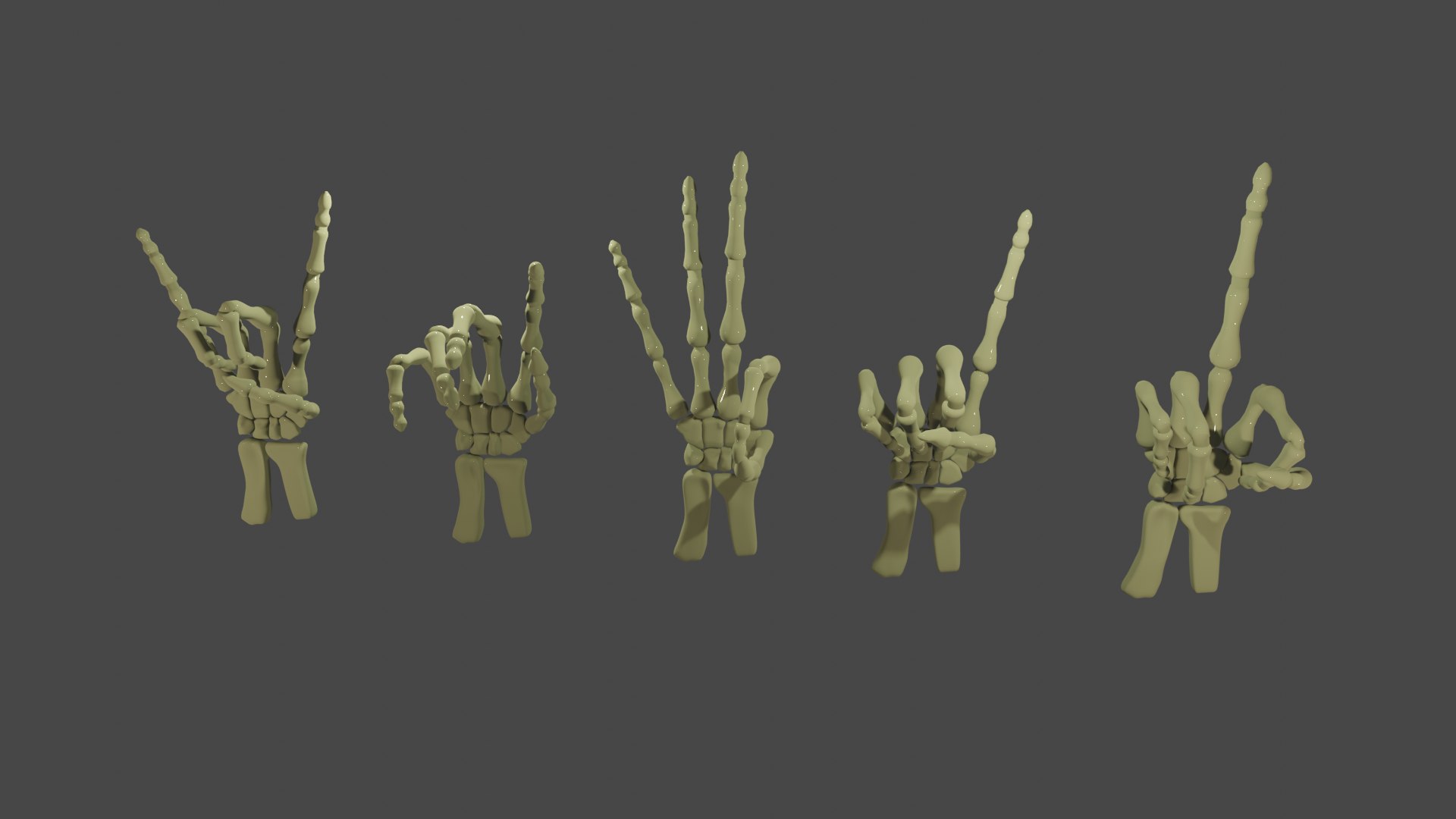 Skeleton Hand 3D model - TurboSquid 1894986