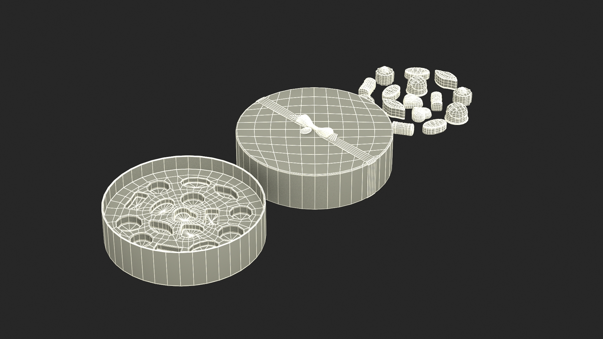 Box With Luxury Chocolate Red Model - TurboSquid 2066148