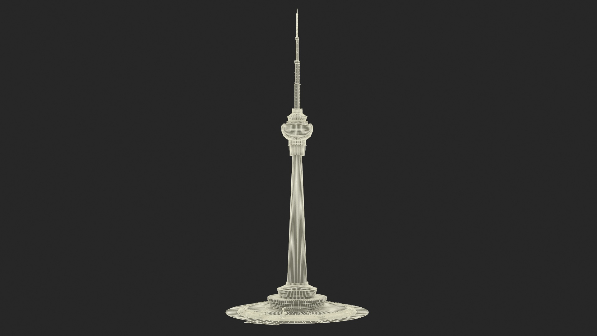 3D Central Radio TV Tower Beijing - TurboSquid 2295960