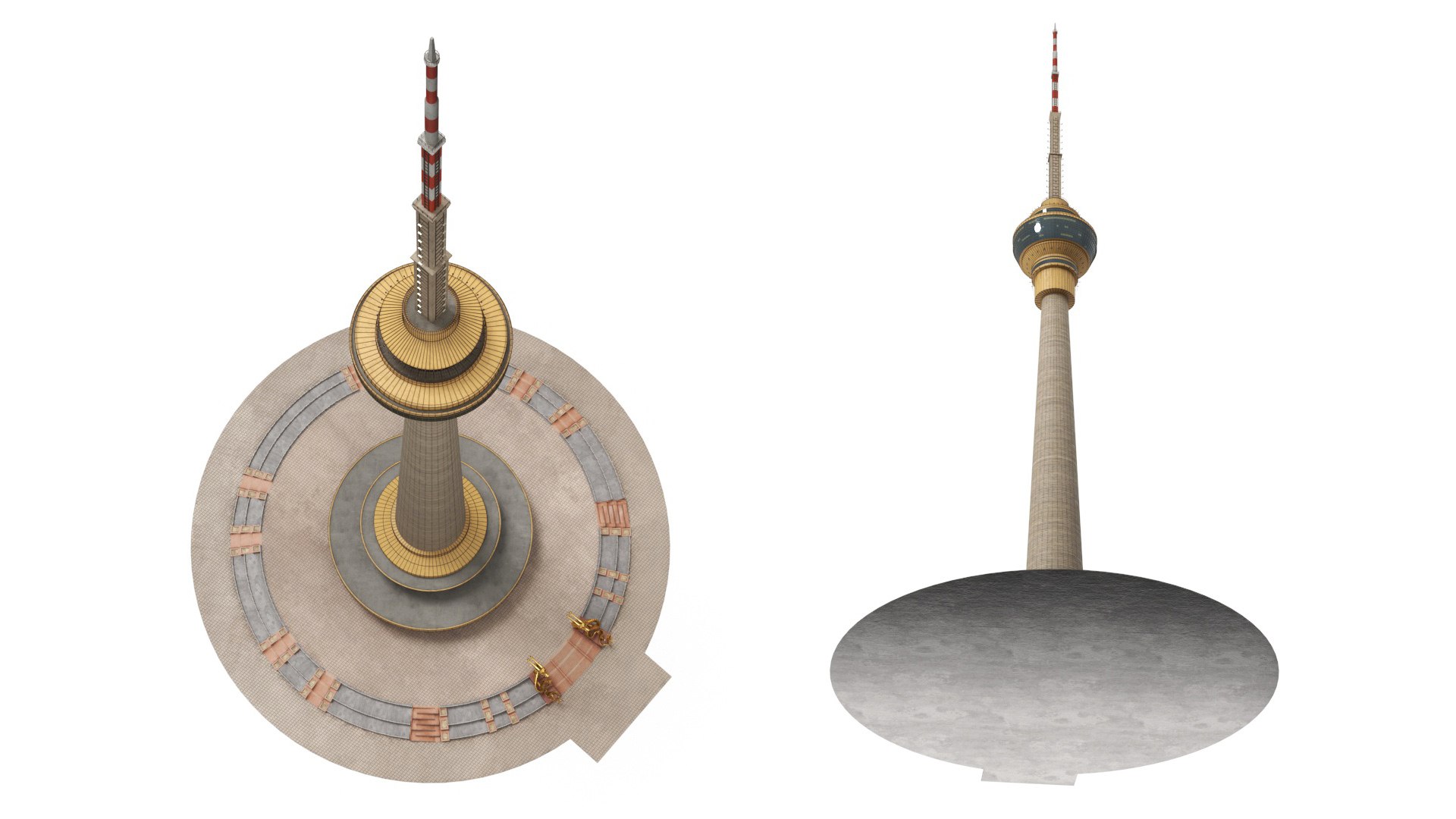 3D Central Radio TV Tower Beijing - TurboSquid 2295960