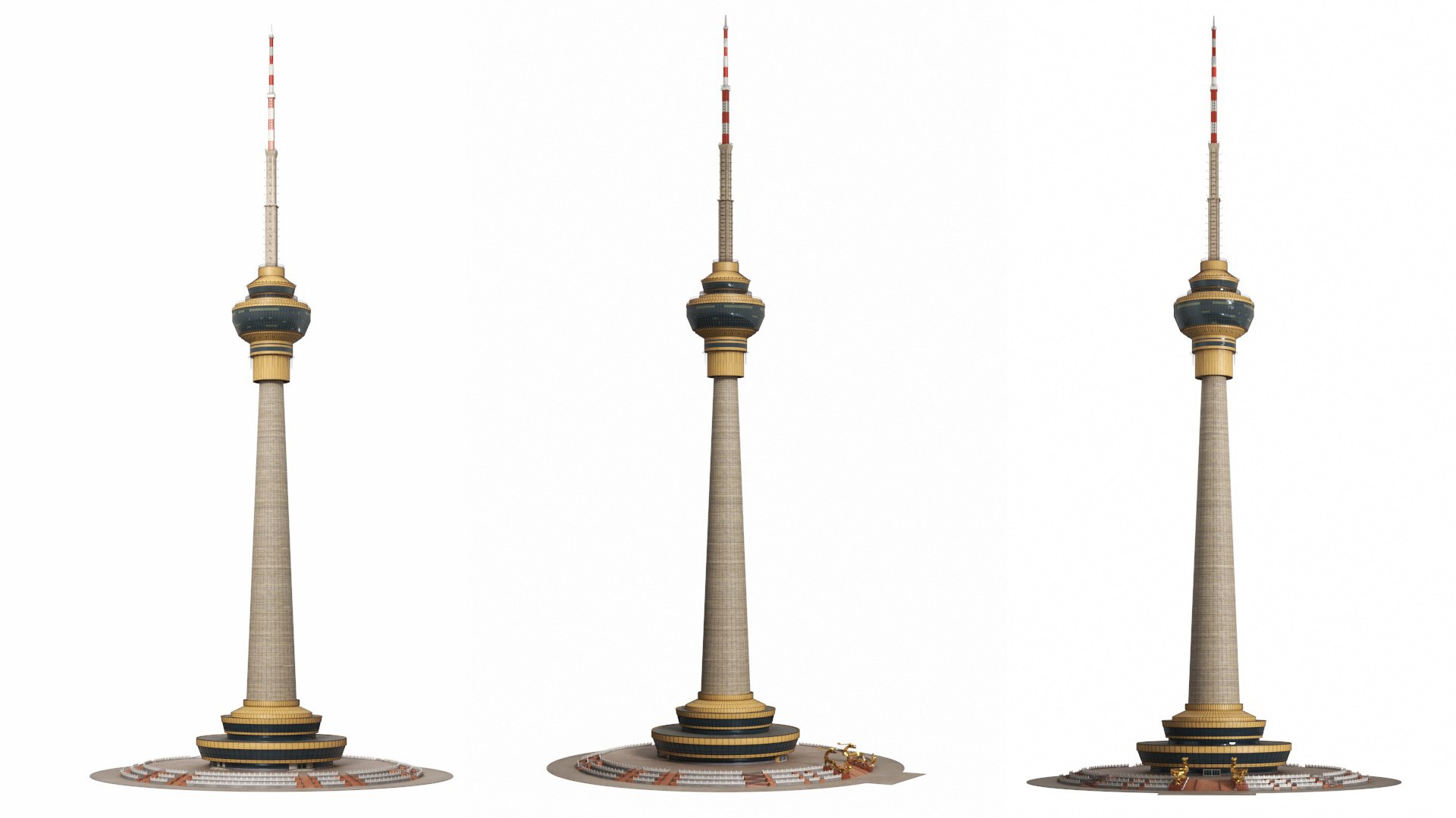 3D Central Radio TV Tower Beijing - TurboSquid 2295960