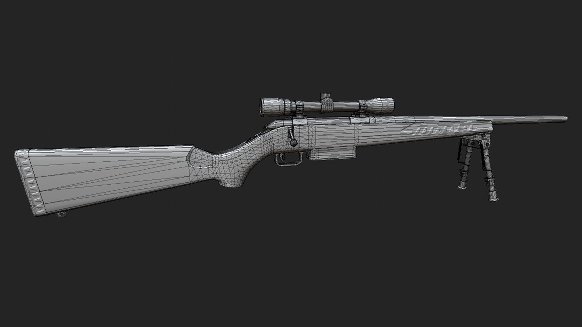 3D Sniper Ruger American Rifle - Vortex Crossfire 2 Model - TurboSquid ...