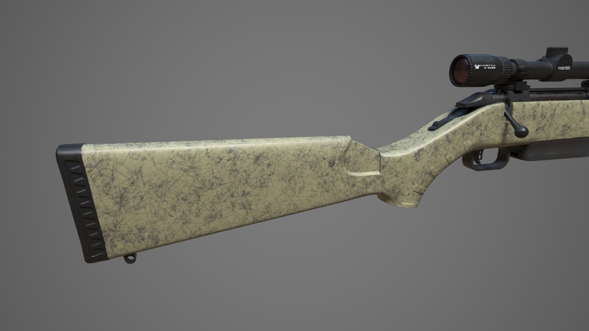 3D Sniper Ruger American Rifle - Vortex Crossfire 2 Model - TurboSquid ...