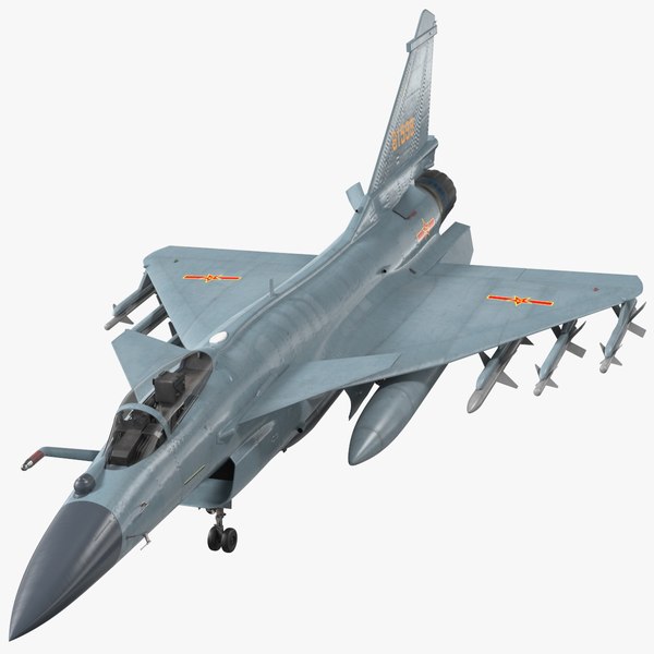 3D Chengdu J10 B Chinese Air Force Armed - TurboSquid 1743733