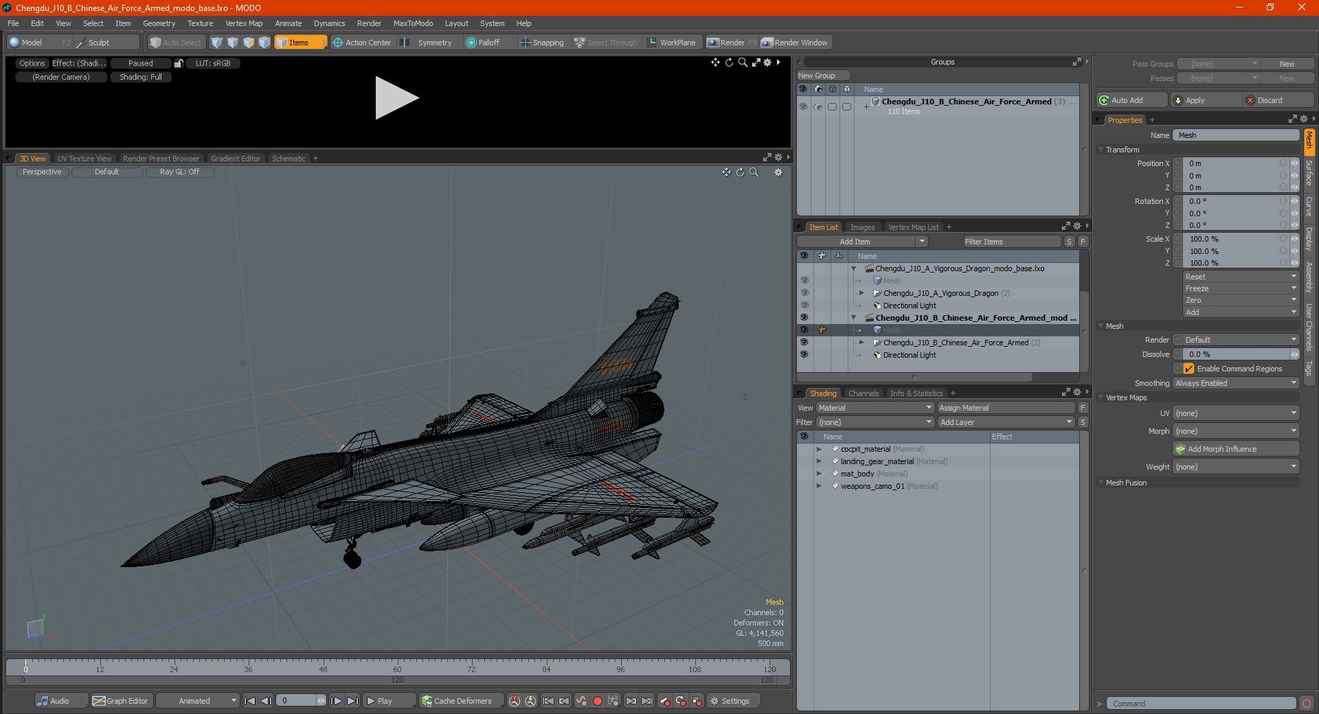 3D Chengdu J10 B Chinese Air Force Armed - TurboSquid 1743733
