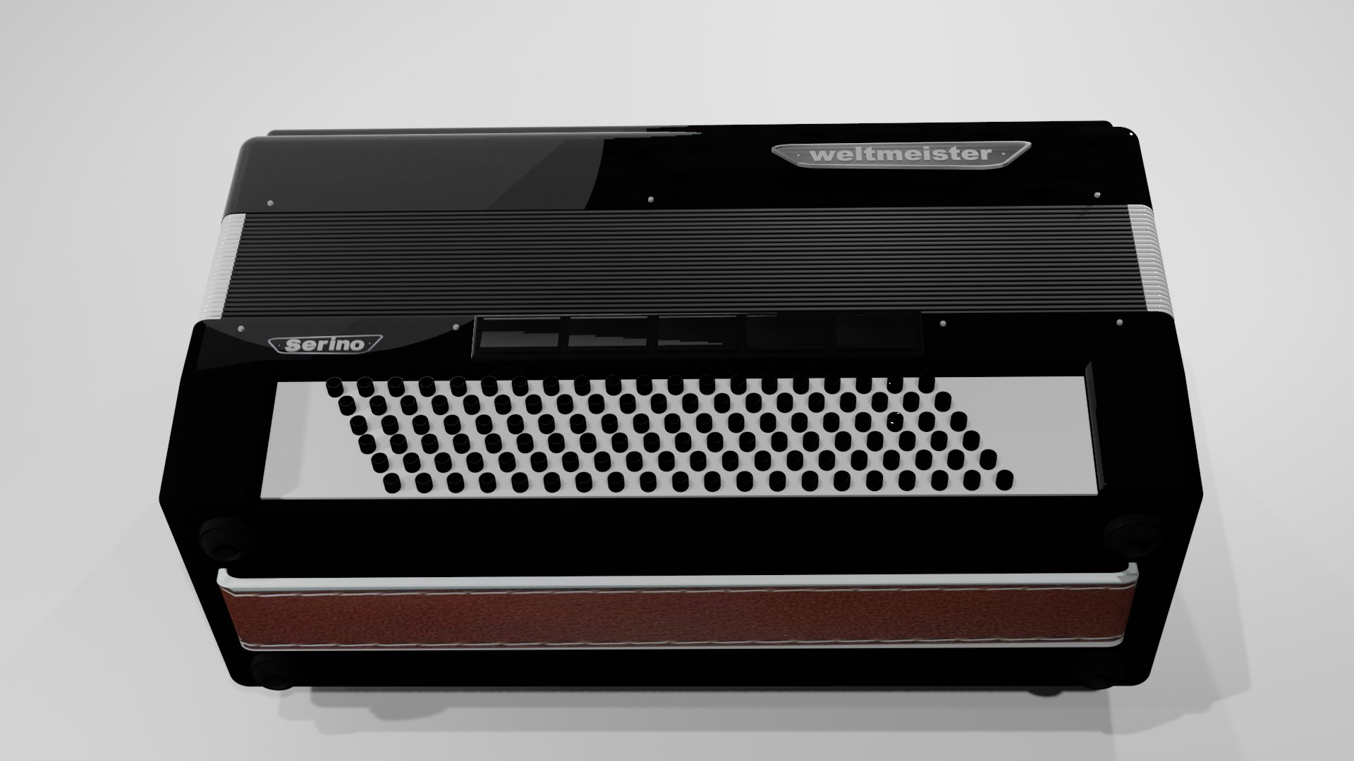 Accordion Harmonica Bandeon Akordeon Closed 3D Model - TurboSquid 2150938