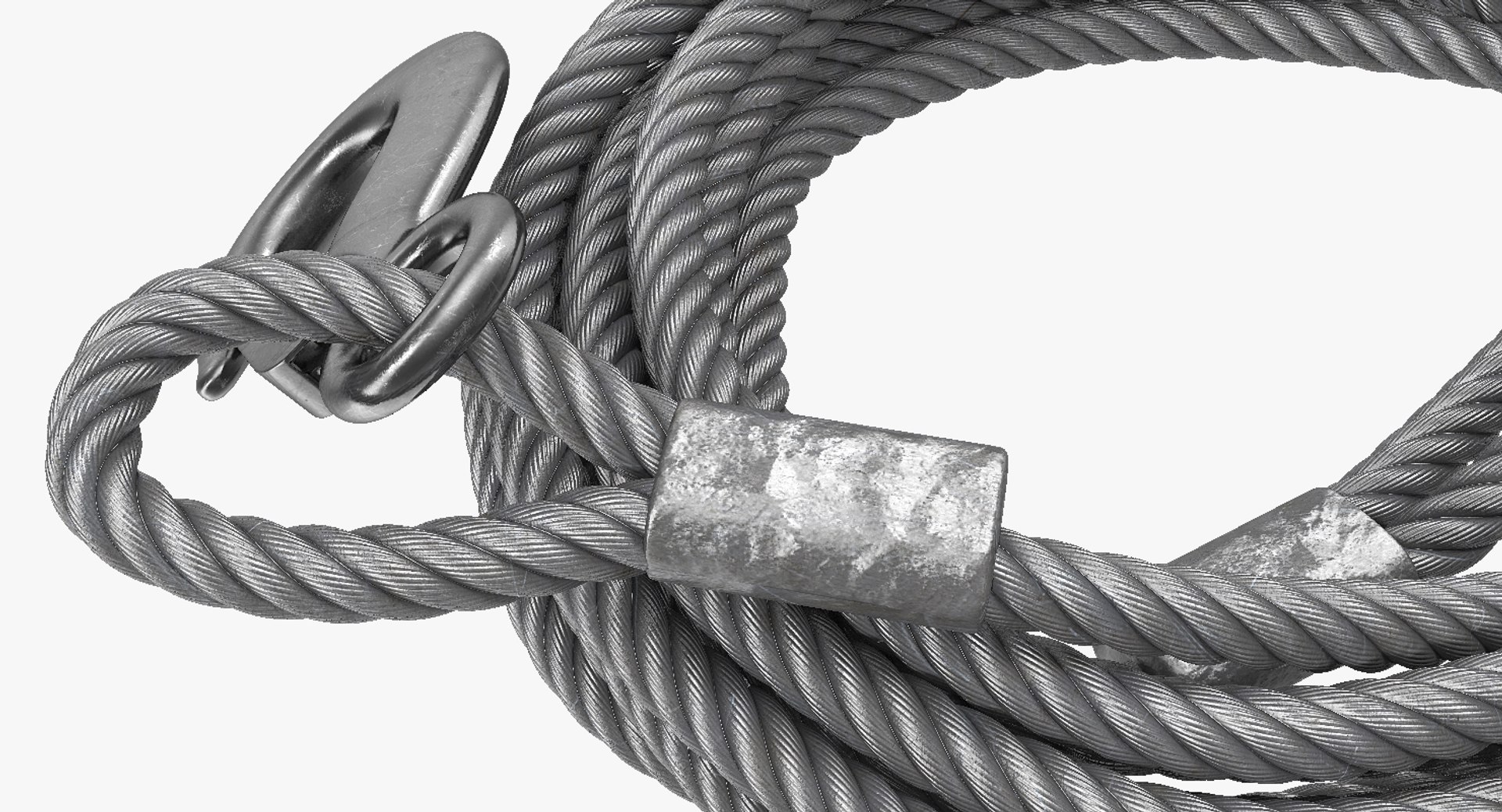 Tow Trailer Strap Cable 3D Model - TurboSquid 1284659