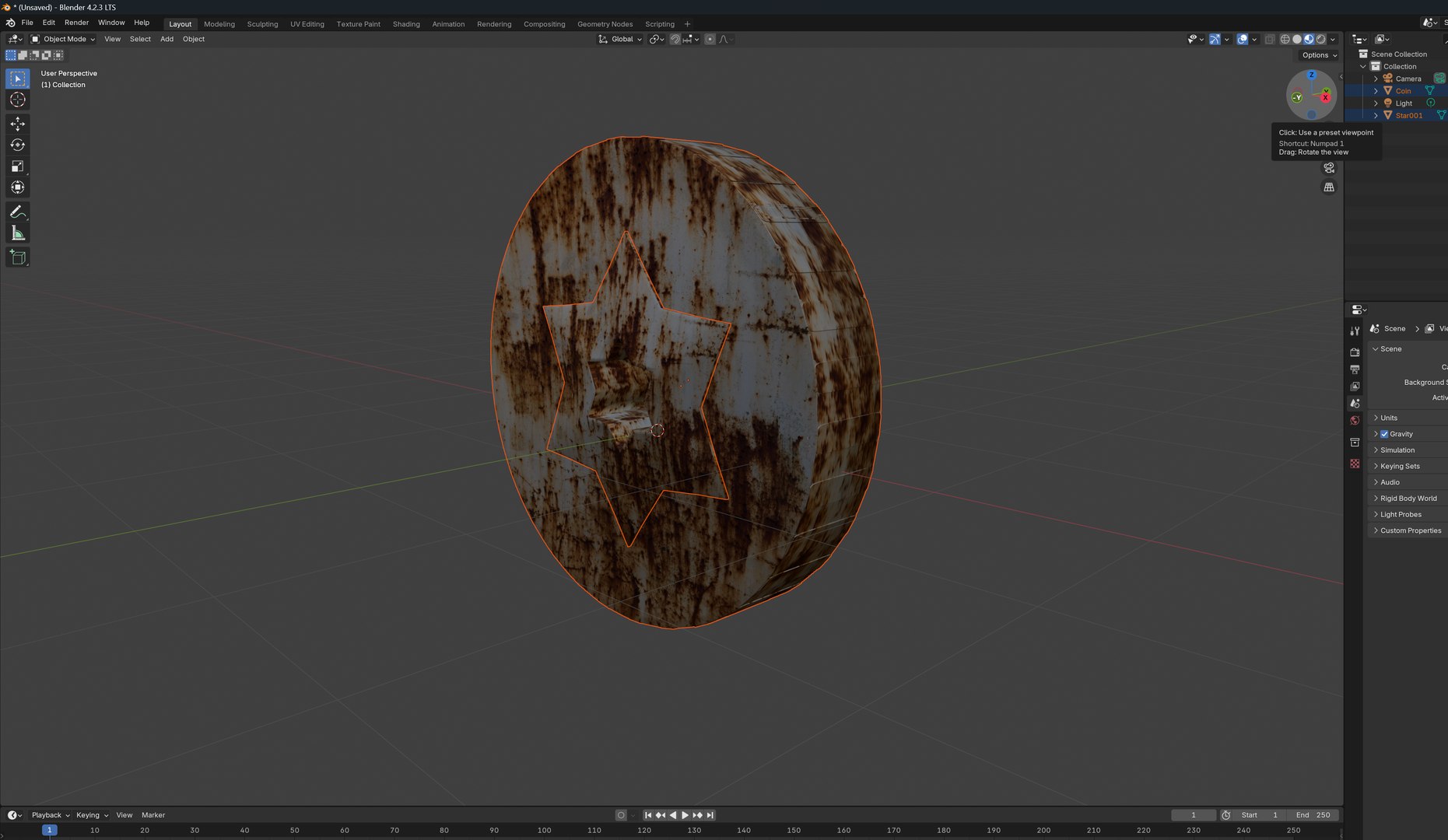 3D Rusty Game Coin Model - TurboSquid 2399112